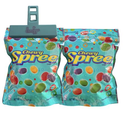 Buy Wonka Chewy Spree Fruit Flavored Candy 12 Oz With Exclusive Candyya Clip 2 Bags Online At