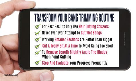 The Dos And Donts Of How To Trim Blunt Bangs At Home Yourself