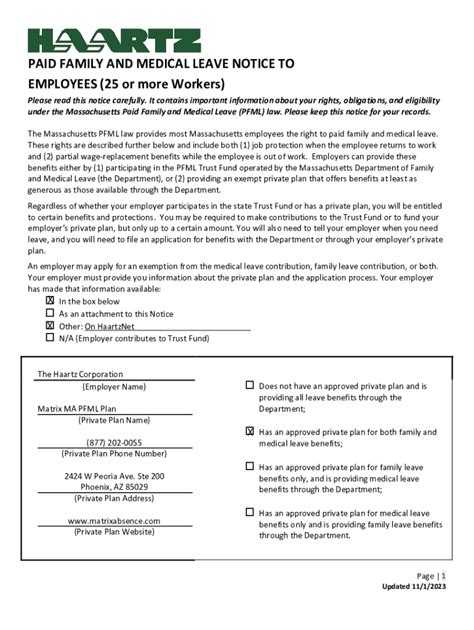 Fillable Online Pfml Workplace Poster Notices And Rate Sheets For Fax Email Print Pdffiller