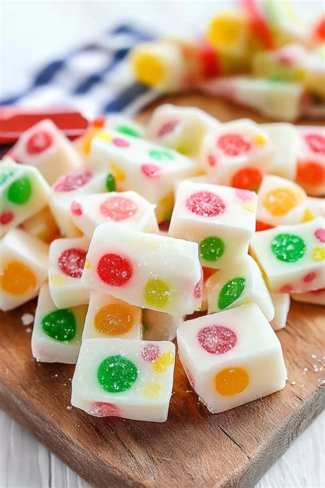 Easy Christmas Gumdrop Nougat Candy