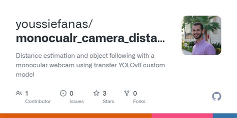 Github Youssiefanasmonocualrcameradistanceestimationobejct