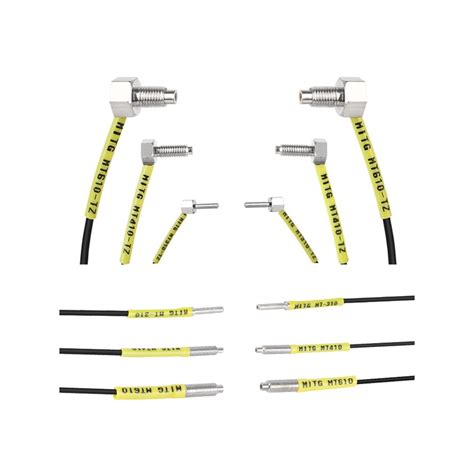 M3 M4 M6 Optical Fiber Sensor Amplifier L Shaped Right Angle 90 Degree Probe Injection Optical