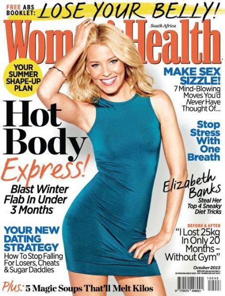 Elizabeth Banks Womens Health Magazine October 2013 Cover Photo