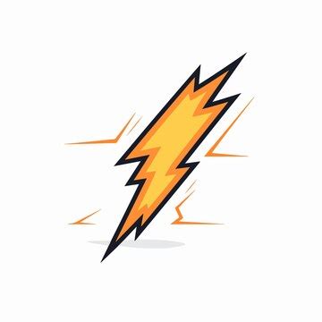 Premium Vector Lightning Flat Vector Illustration Lightning Cartoon