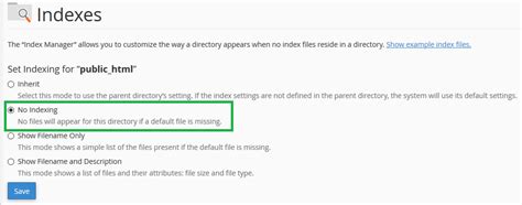 How To Disable Directory Listing In CPanel Web Hosting Knowledgebase