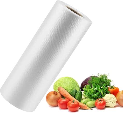 Funglam 12”×20” Plastic Produce Bags On A Roll Clear Food