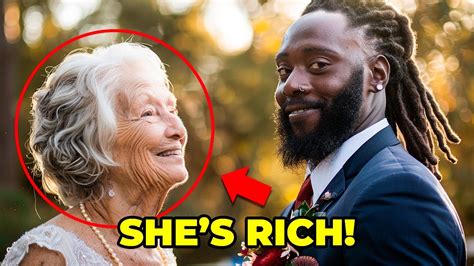 Young Black Man Married An Old Rich Woman For Money But She Found Out