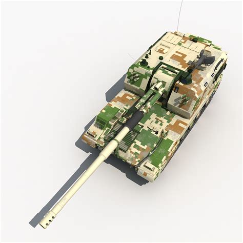 3d Model China Type Plz05 155mm Turbosquid 1421026