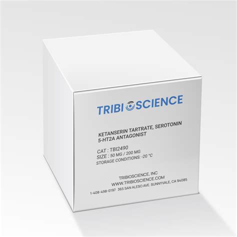 Ketanserin Tartrate Serotonin 5 Ht2a Antagonist Tbi2490 Tribioscience