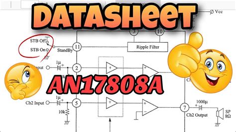 Esquema Datasheet An17808a Youtube