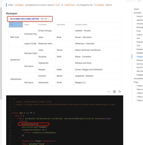 设置列最小宽度不生效 · issue 328 · rsuite rsuite table · github