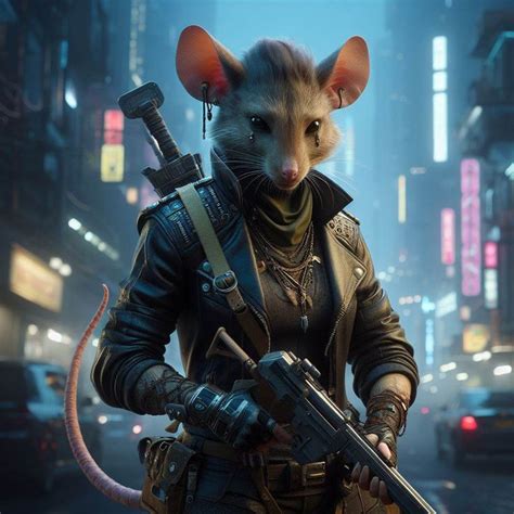 Light Fur Female Ysoki Starfinder Races 2e Ttrpg Creepy Photos