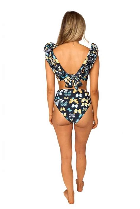 Buddylove Shelly Two Piece Swim Suit In Mariposa Swimwear Free