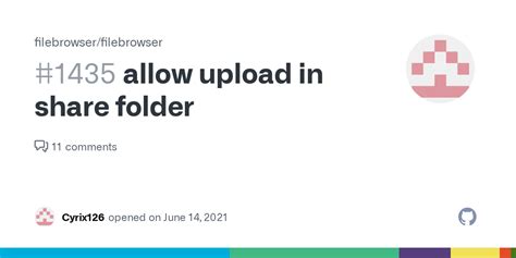 allow upload in share folder · issue 1435 · filebrowser filebrowser