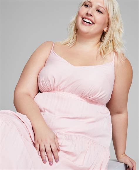 And Now This Trendy Plus Size Tiered Maxi Dress Macys