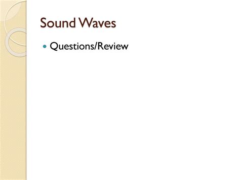 Waves Sound Light Chapter 24 Blue Book Ppt Download
