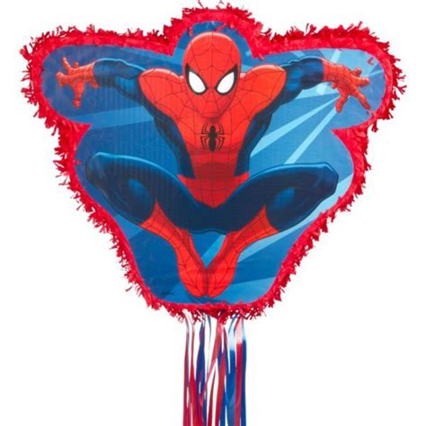 Pull String Amazing Spider Man Pinata Spiderman Birthday Avenger