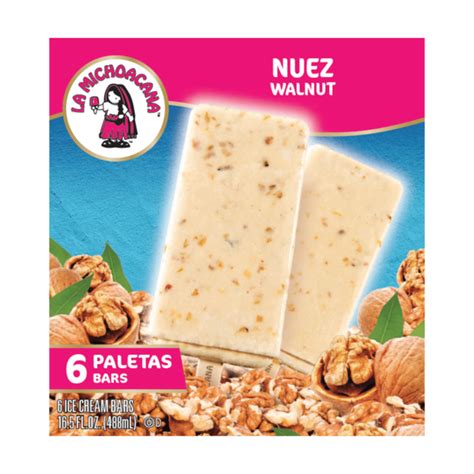 La Michoacana Walnut Ice Cream Bars Paletas 275 Fl Oz Delivery Or