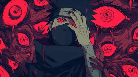 Naruto Obito Scary Red Eyes Desktop Wallpaper Obito Wallpaper