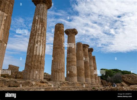 Valley Of The Temples Agrigento Sicily Italy Famous Old Greek