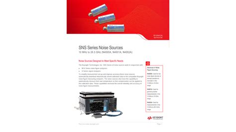 N4000A SNS Series Noise Source 10 MHz To 18 GHz ENR 6 DB Keysight