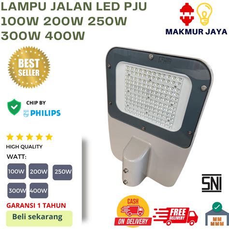 Jual Lampu Jalan Led Pju Watt Lampu Jalan Pju Led Watt Garansi V Shopee Indonesia