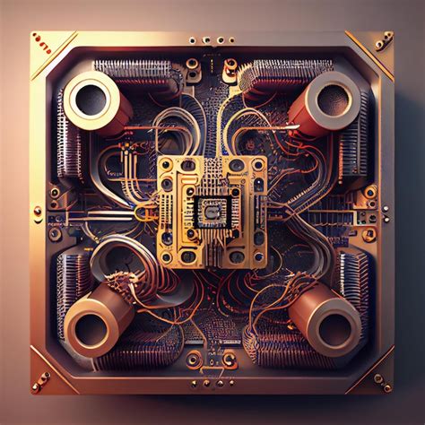 Premium Photo Futuristic Cpu Quantum Processor