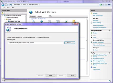 Installing Kartris Using Microsoft Web Deployment Tool