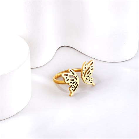 Ason Polished Butterfly Ring