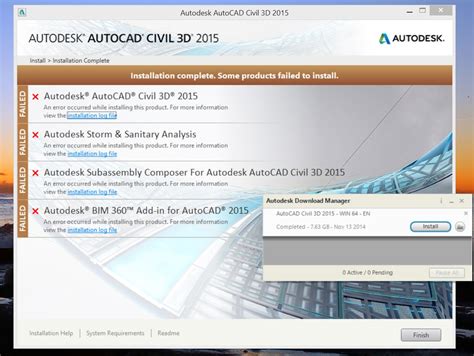 solved having trouble installing autocad civil3d 2015 says it s