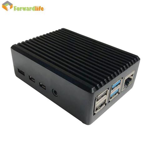 เคส Raspberry Pi 4เคสอะลูมินัมอัลลอย Pi 4b กล่องโลหะเคสระบายความร้อนทำความเย็นให้เคสสำหรับ