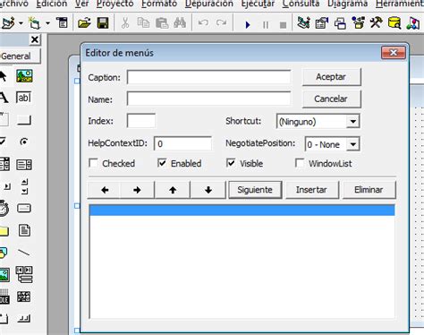 Ejercicios Visual Basic Programar Menu En Visual Basic 60