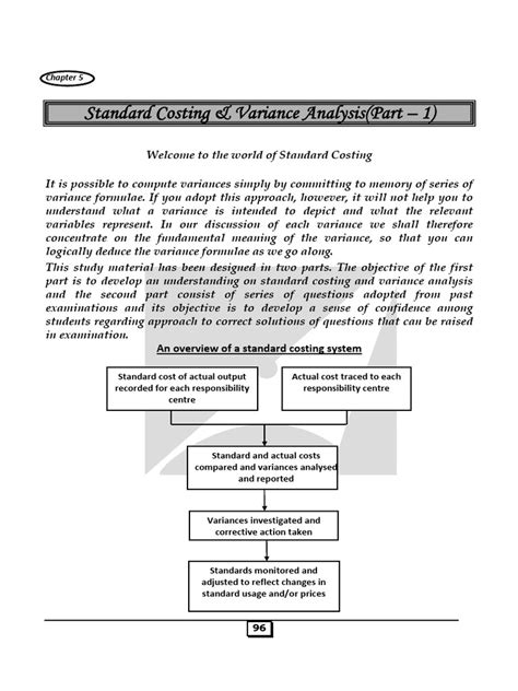 Chap 5 Standard Costing And Variance Analysis Pdf