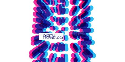 Abstract Background With Overlapping Ovals Vector Illustration For Print Textile Fabric