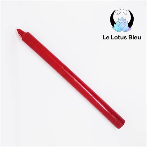 Cierge Rouge Le Lotus Bleu