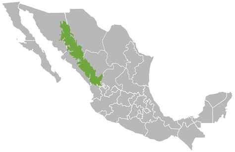 Mapa Del Desierto De Sierra Madre