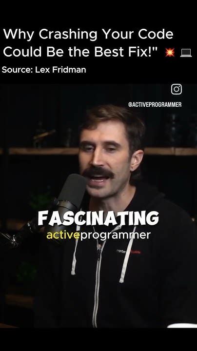 Why Crashing Your Code Might Be The Best Fix Coding Programming Coding Crash Youtube