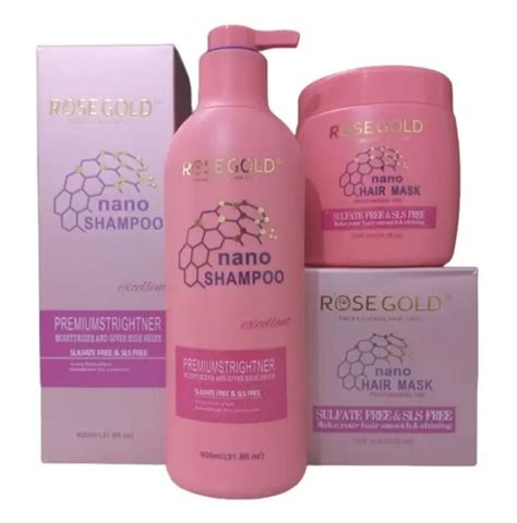 شامپو و ماسک مو نانو رزگلد Shampoo And Mask Nano Rose Gold آرایشی جاوید