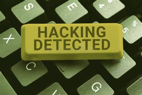 Text Showing Inspiration Hacking Detected Business Overview Activities