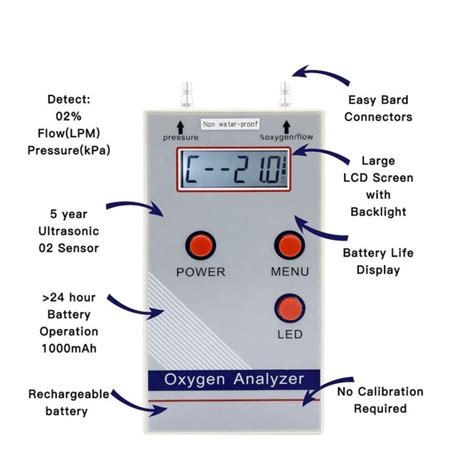 Jual Oxygen Analyzer Professional Portable O2 Oxygen Concentration