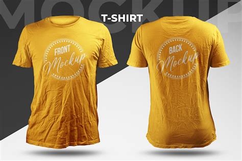Gold T Shirts Psd High Quality Free Psd Templates For Download Freepik