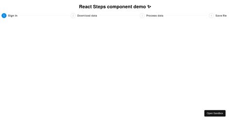 react steps vertical demo forked codesandbox