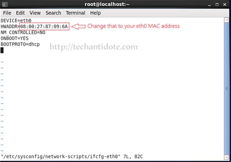 Ifconfig Does Not Show Eth0 In Centos 6 On Virtualbox Solution