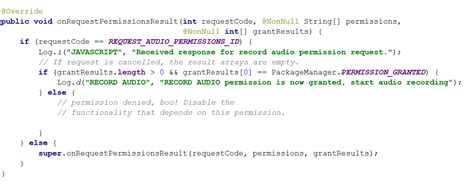 Android Permission Access To Microphone Of IOS Device Ios Stack Overflow