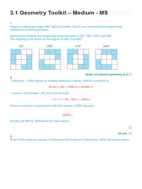 3 1 Geometry Toolkit Medium Ms Pdf