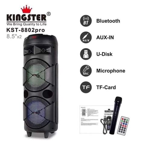Karaoke Bluetooth Speaker With Wireless Mic Audio Soundbars Speakers Amplifiers On Carousell