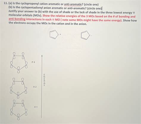 Solved A ﻿is The Cyclopropenyl Cation Aromatic Or