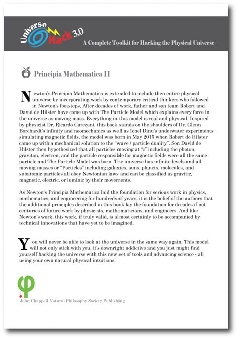Seeking Volunteers To Read Our Physics Book Before Publishing Principia Mathematica 2