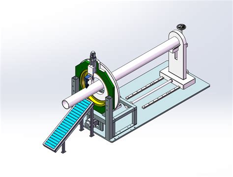 管材切割机solidworks 2018模型图纸下载 懒石网