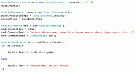 Getting Started With Oracle Data Provider For NET C Version